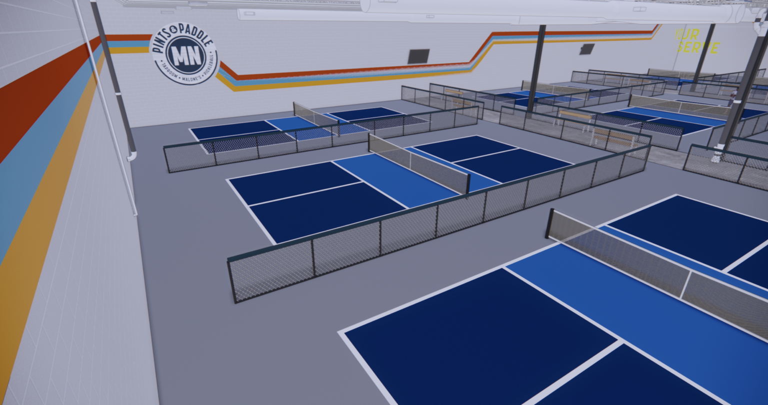 Our Courts - Pints & Paddle