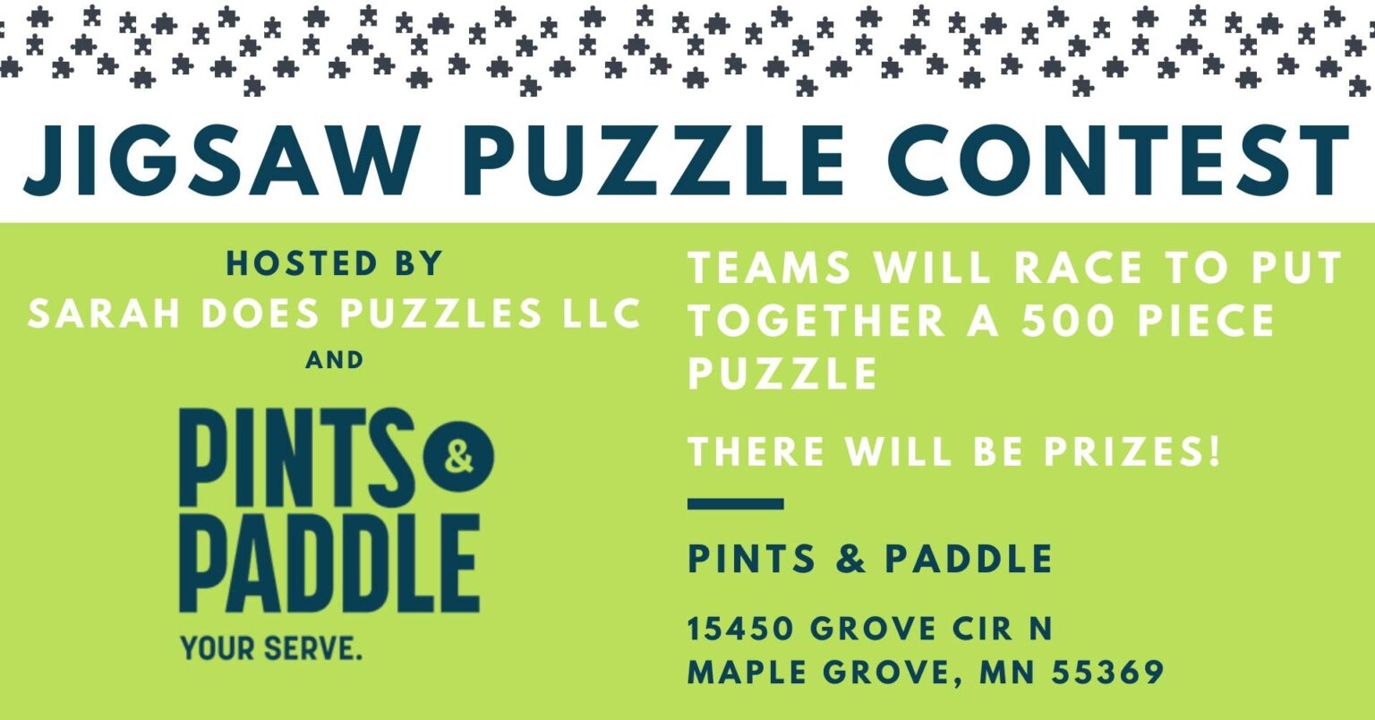 Team Jigsaw Puzzle Contest at Pints and Paddle with Sarah Does Puzzles ...